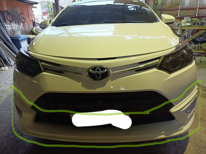 Toyota Vios Gen 3 Superman Viper Front Skirt (Fiberglass) Painted Matte ...
