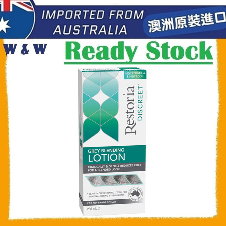 [AUS Import EXP 02/2026] Restoria Discreet Grey Hair Blending Lotion ( 236ml ) | Lazada