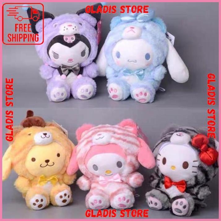 Boneka Sanrio Kuromi Melody Hello Kitty Cinnamoroll Pompompurin Kualitas Premium | Lazada Indonesia