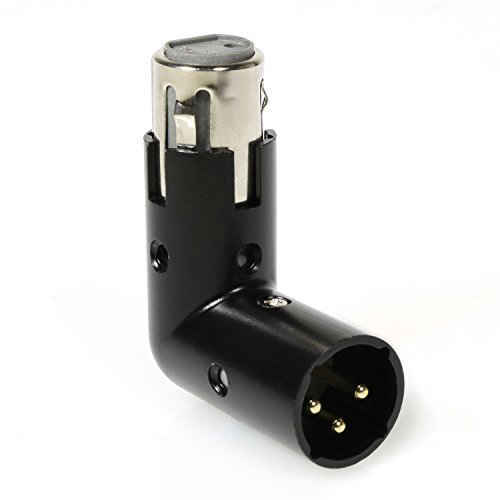 LyxPro XLR Angle Adapter Dual Male and Female can be positioned to 4 ...