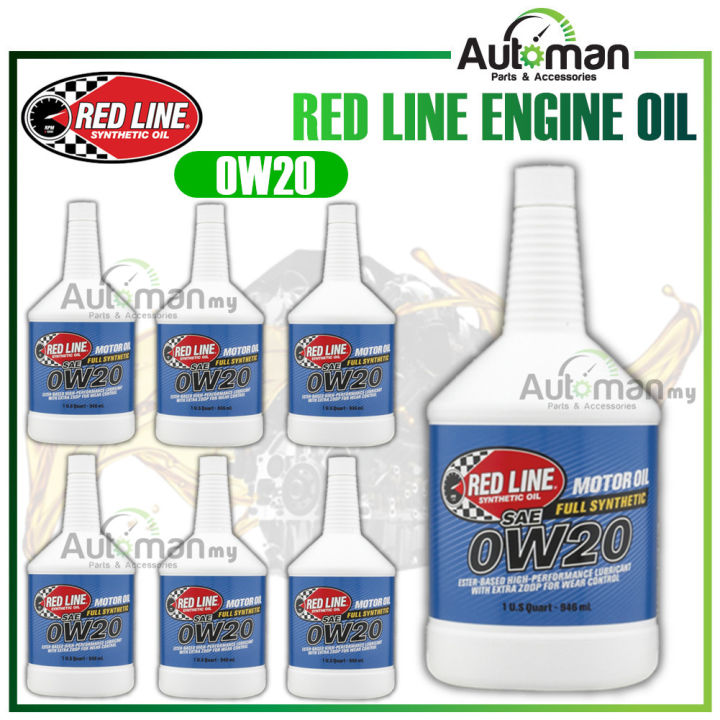 Redline Red Line 0W20 Fully Synthetic Engine Motor Oil | Lazada
