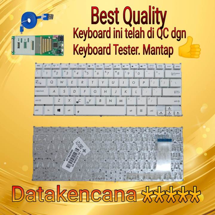 Keyboard Putih Laptop Asus E202 E202S E202SA E202M E202MA E203 E203N ...