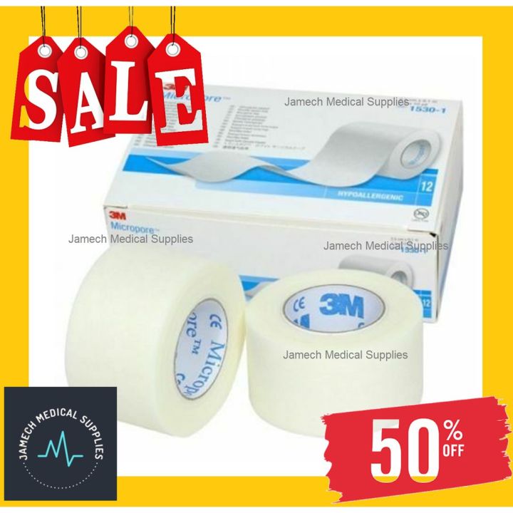3M Micropore Surgical Tape 1 Inch 12 Roll | Lazada PH
