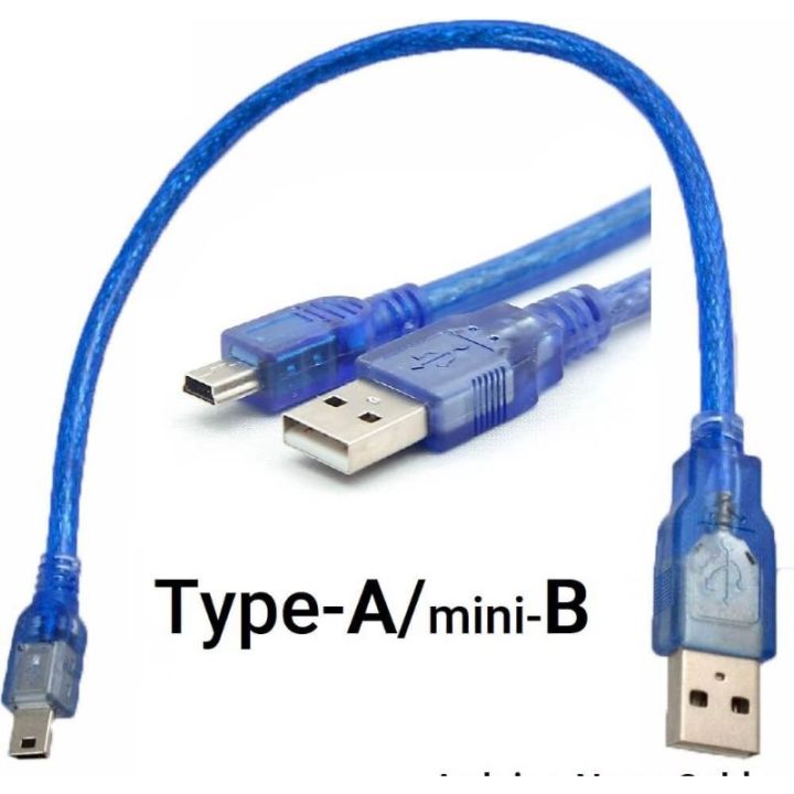 USB A male to Mini USB B 5 Pin Male Adapter Cable 20 cm | Lazada