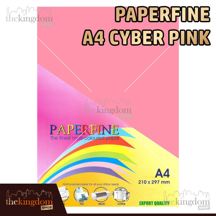 Paperfine Kertas HVS Warna A4 Cyber Pink - Isi 25 Lembar | Lazada Indonesia