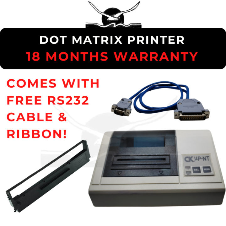Dot Matrix Printer with RS232 Connection & Free Ribbon for Lab | Lazada
