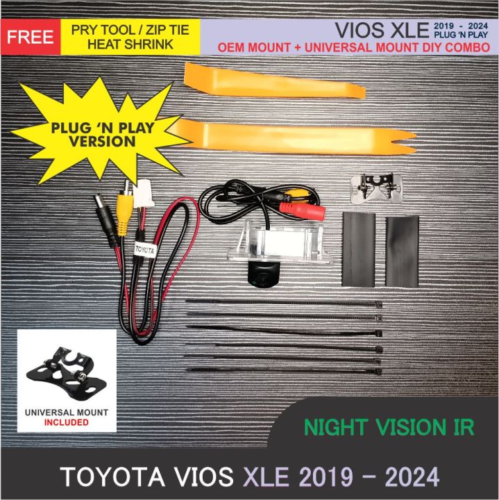 Plug & Play Toyota Vios 2019 - 2025 XLE OEM Night Vision Reverse Camera ...