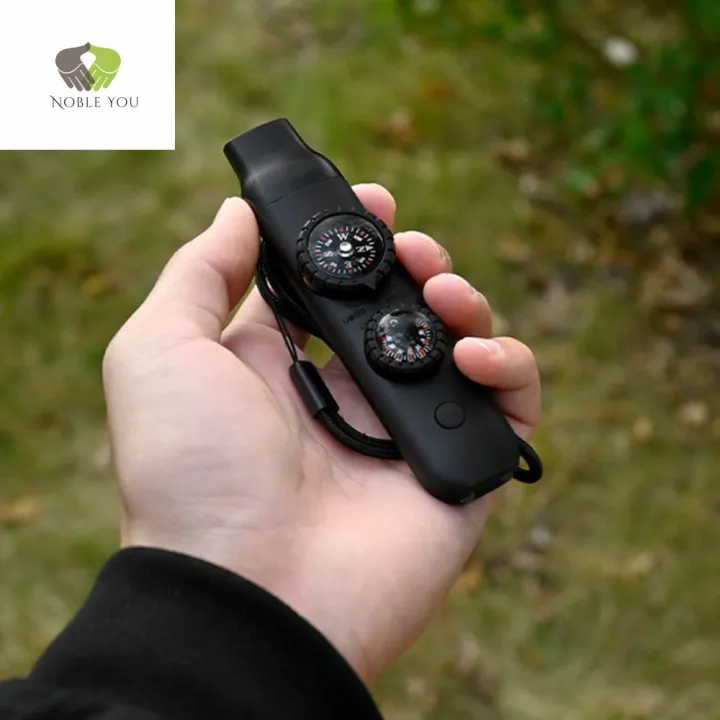 NOBLE YOU 5-in-1 Emergency Survival Whistle Multifunction Compass ...