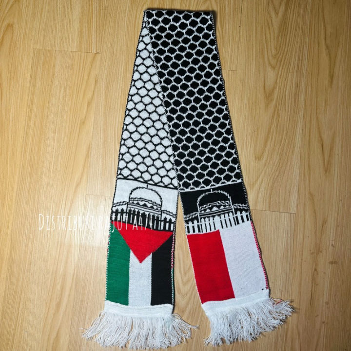 SYAL KNITS LEHER UNISEX MOTIF FREE SAVE PALESTINE MASJID AL AQSHA ...
