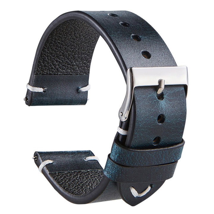 Genuine Cow Leather Watch Belt Strap 20mm 22mm Women Men Watch ...