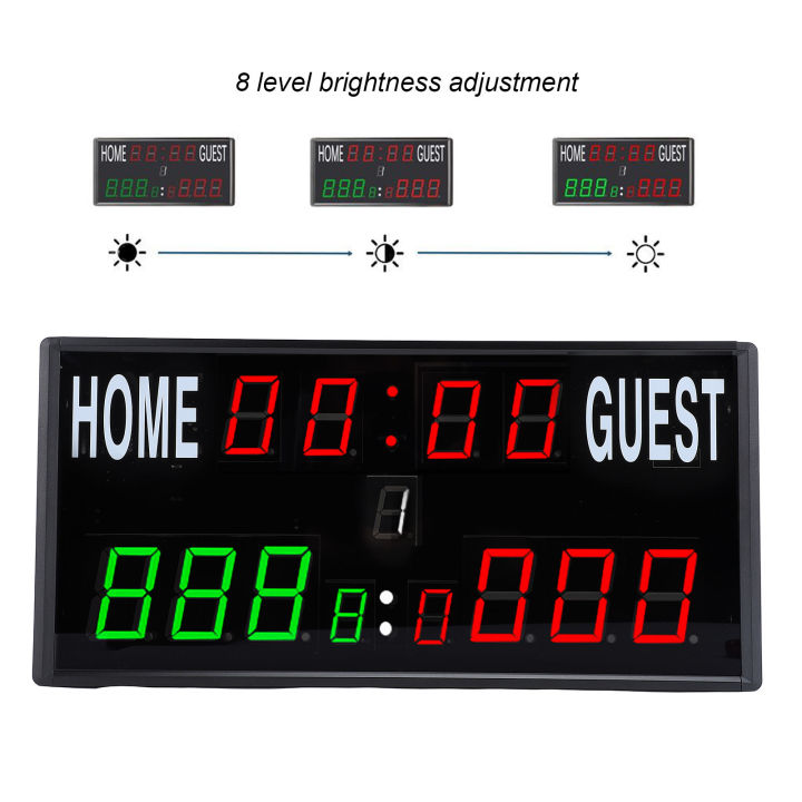 Scoreboard Electronic Scoreboard Aluminum Alloy Casing Remote Control ...