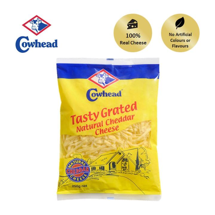 Cowhead Tasty Grated Cheddar Cheese 250G | Lazada Singapore