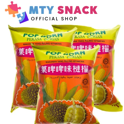 [MTY] PopCorn Durian Flavour Snack 60gm | Lazada