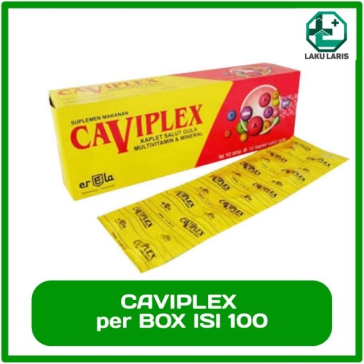 Caviplex 1 Box 100 Kaplet Multivitamin dan Mineral | Lazada Indonesia