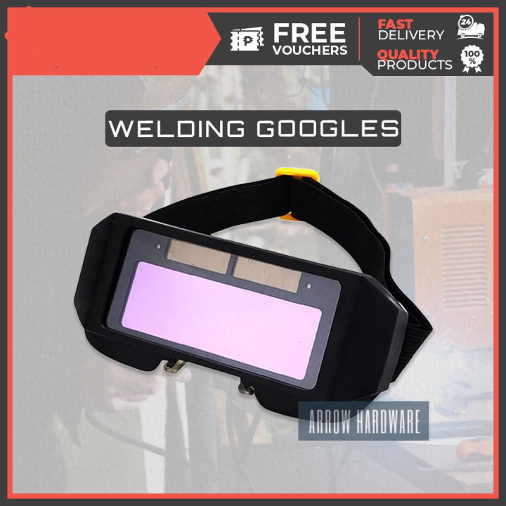 Auto Shade Darkening Welding Goggles Solar Powered Safety Goggle ...