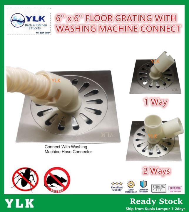 YLK 15CM (6'') / 11.5CM / 10CM STAINLESS STEEL DEODARIZE FLOOR GRATING ...
