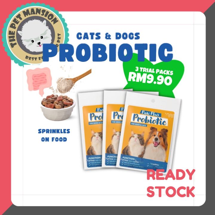Paw Plus Cats & Dogs Probiotic Prebiotic Guts Health Sample 3 Packs ...