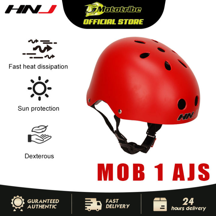 HNJ Mob-1 Plain Motorcycle/Bike Nutshell Open Face Helmet | Lazada PH