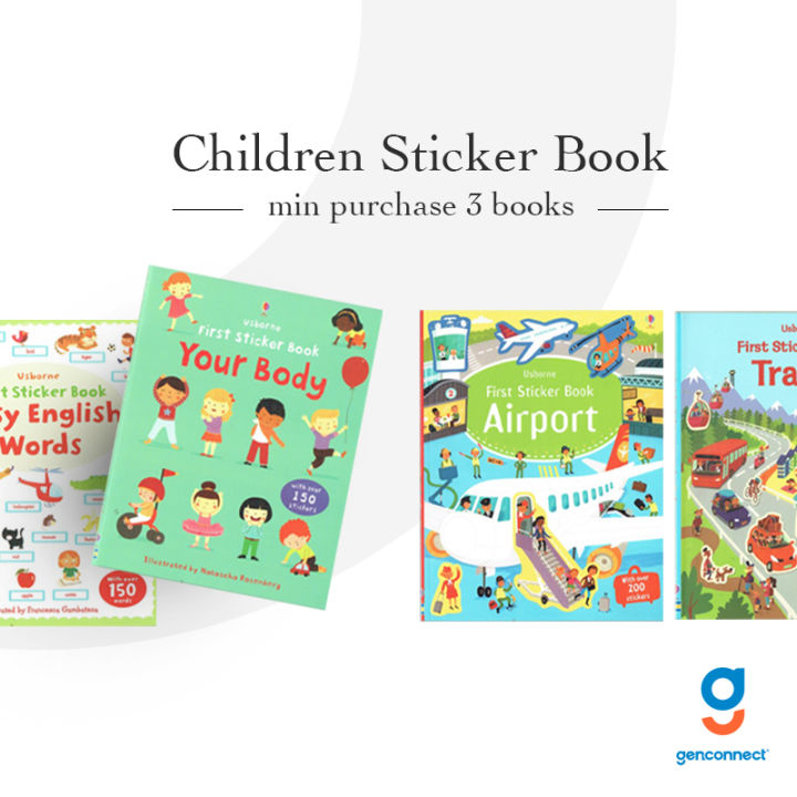 Usborne Sticker Book For Kids Gift Educational toys Children Party bag ...