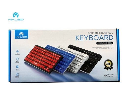 Mikuso KB-003U Keyboard Mini Keyboard PC Portable Keyboard Komputer ...