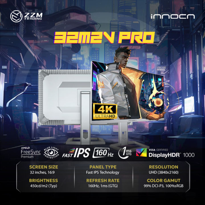 Innocn 32M2V 32" 16:9 Mini LED Gaming Monitor 4k Ultra HD 3840*2160 Res ...