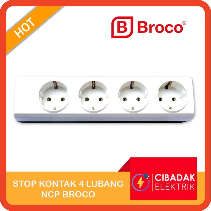 STOP KONTAK ARDE 4 LUBANG BROCO / TERMINAL / COLOKAN LISTRIK | Lazada ...