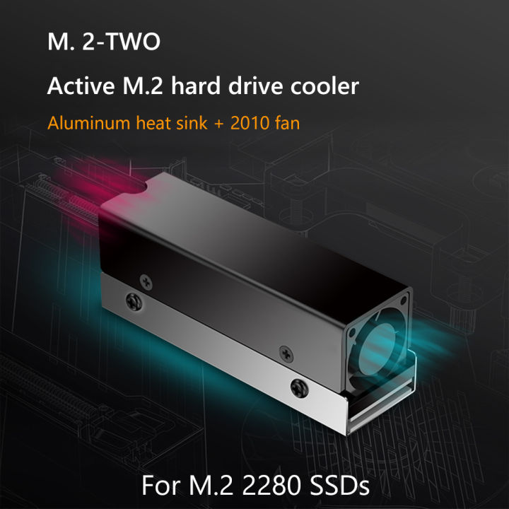 M.2-TWO M.2 SSD PCI-E NVMe Heat Sink M2 2280 Solid State Hard Disk ...
