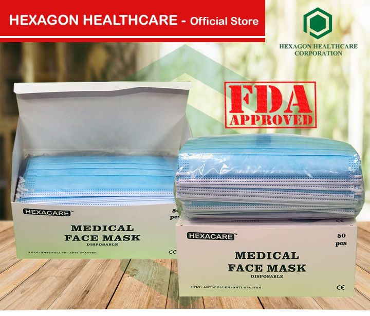 DFM01L - Disposable (HEXACARE) Face Mask | Lazada PH