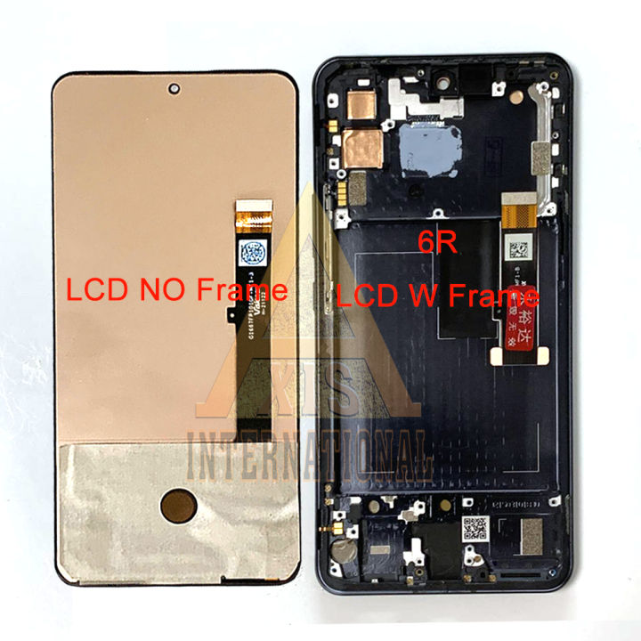 6.8 "Amoled ของแท้สำหรับ ZTE Nubia Red Magic 6 6R 6S LCD 6 Lite กรอบ ...