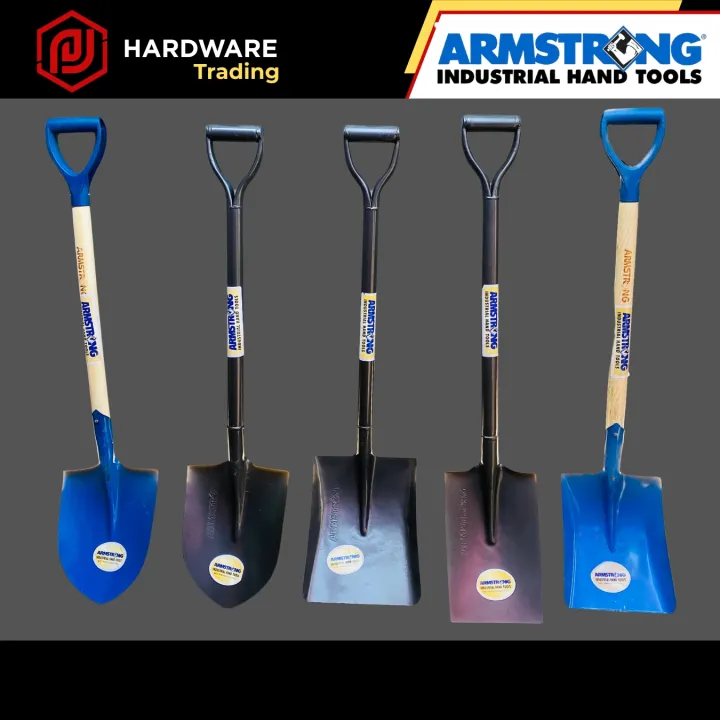 ARMSTRONG SHOVEL STEEL BODY AND WOOD HANDLE SHOVEL HD-Pj | Lazada PH