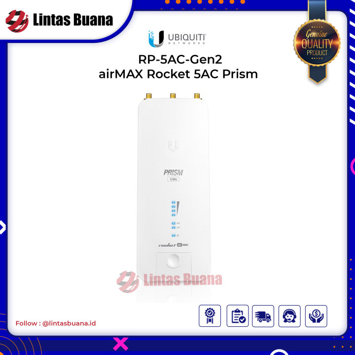 Ubiquiti RP‑5AC‑Gen2 airMAX Rocket 5AC Prism Gen2 ac - Rocket Prism 5ac ...