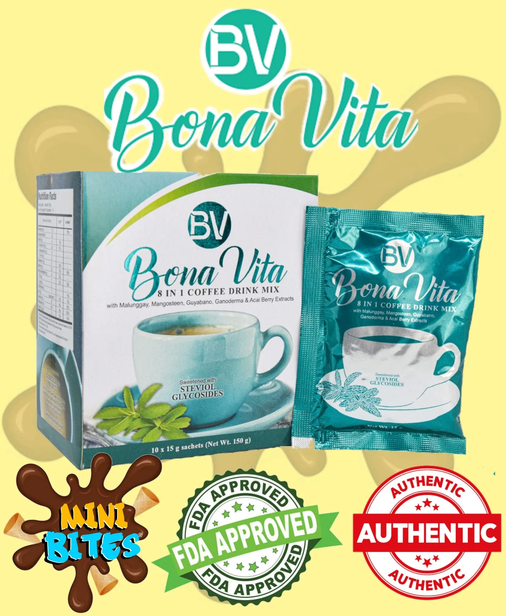 Bona Vita 8-in-1 Coffee Mix | Bonavita Choco | BonaSlim | Collagen ...