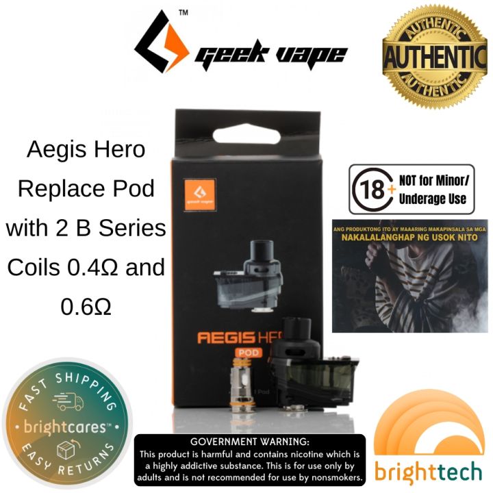 vape Geekvape Hero Pod Replacement and Coils Occ - Legit 1 2 (With ...