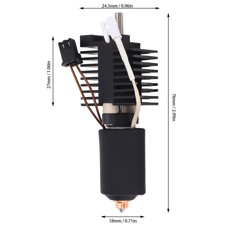 Ceramic Heating Block Kit 360° Surround Heater 3D Printer Hot End Metal ...