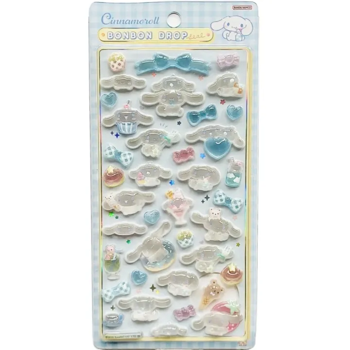 LINKENER My Melody Cinnamoroll 3D Crystal Stickers Cute Cartoon Phone ...