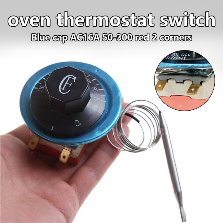 AC16A Oven Thermostat Switch Rotary Switch For Oven 50-300 Celsius ...