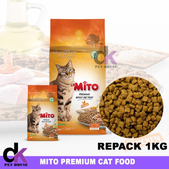 Mito Cat Adult Chicken Dry Food 1KG REPACK | Lazada