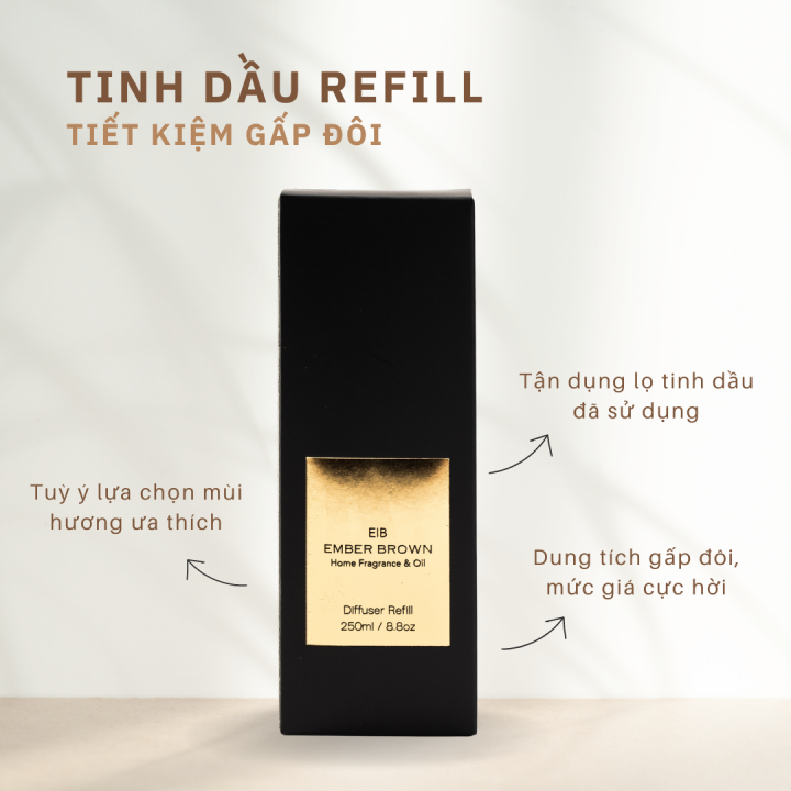 Ember Brown - Diffuser Refill Chai Refill Tinh Dầu Nước Hoa Khuếch Tán ...