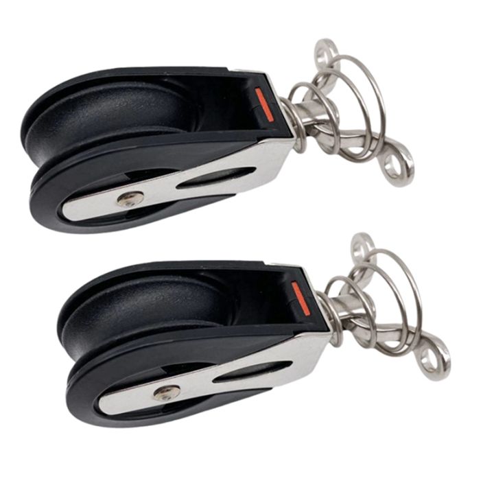 Stainless Steel Nylon Pulley Block Sailing Boat Loading Single Kayak ...