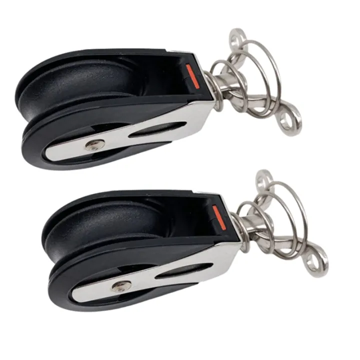Stainless Steel Nylon Pulley Block Sailing Boat Loading Single Kayak ...