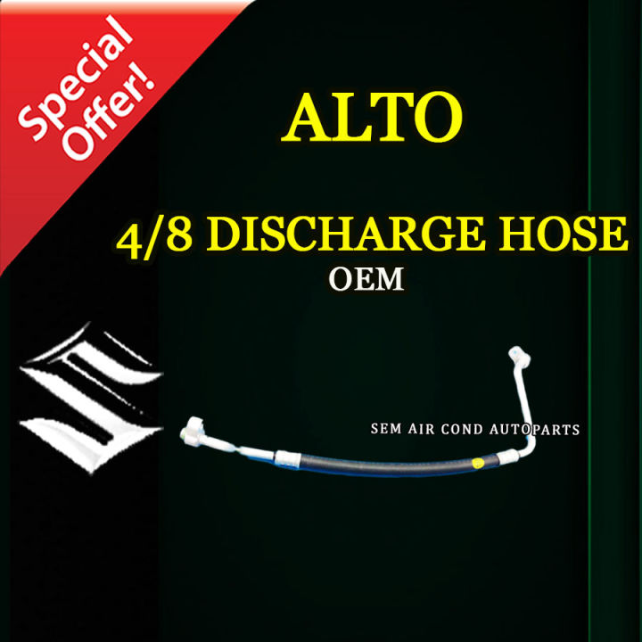 SUZUKI ALTO OEM NEW 4/8 DISCHARGE HOSE/ HOS (CAR AIRCOND SYSTEM) HIGH ...