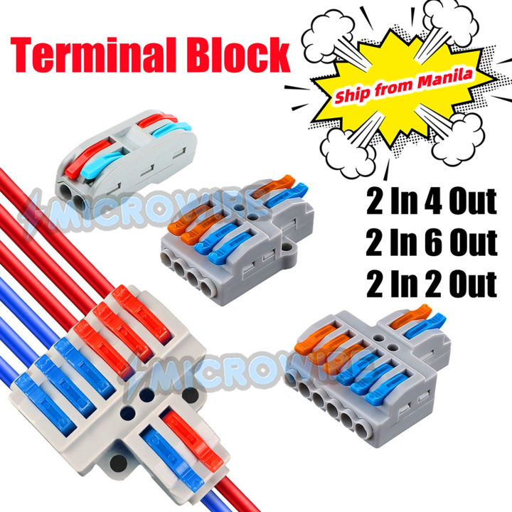Universal Wiring Cable Connector Fast Wire Wiring Connector Push-in Terminal Block | Lazada PH