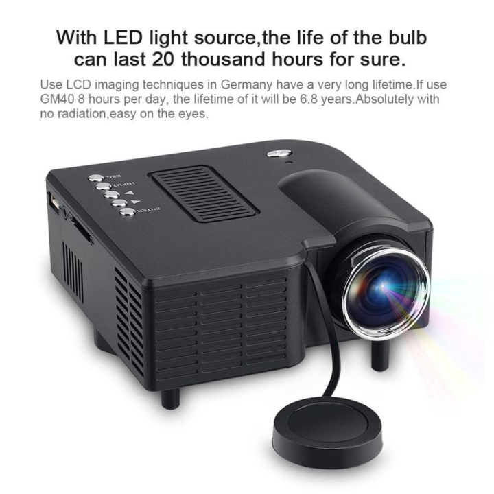 super max store/Projector UC28 Projector Home LED Mini Micro Computer ...