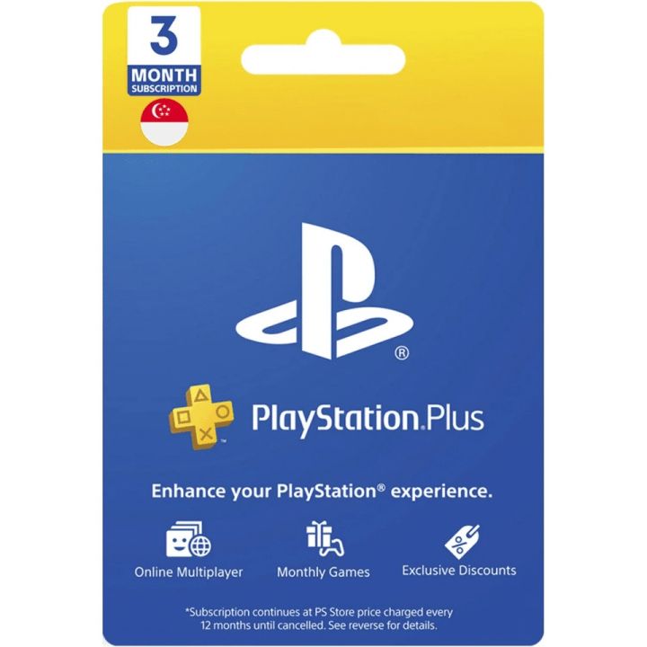 PS Plus 3 12 Months SG Digital Code PlayStation Plus Network SG Digital Code Playmore Lyn s Lazada PH