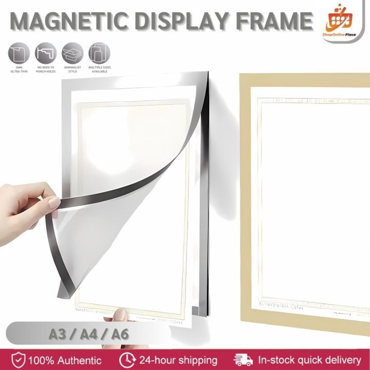 A4 Multi-function Photo frame Wall sticker DTI BIR Business permit Wall ...