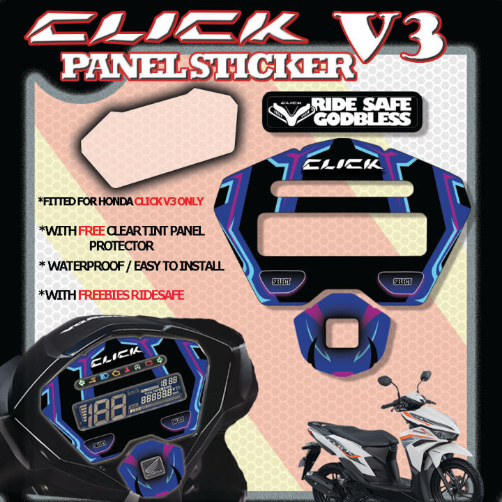 HONDA CLICK V3 PANEL GAUGE STICKER FULL / CLICK V3 PANEL GAUGE STICKER ...
