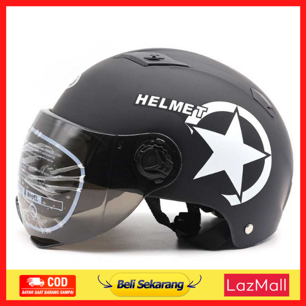 Helm Sepeda Skuter Motor Elektrik Half Face - Helm Sepeda Gunung Lipat ...