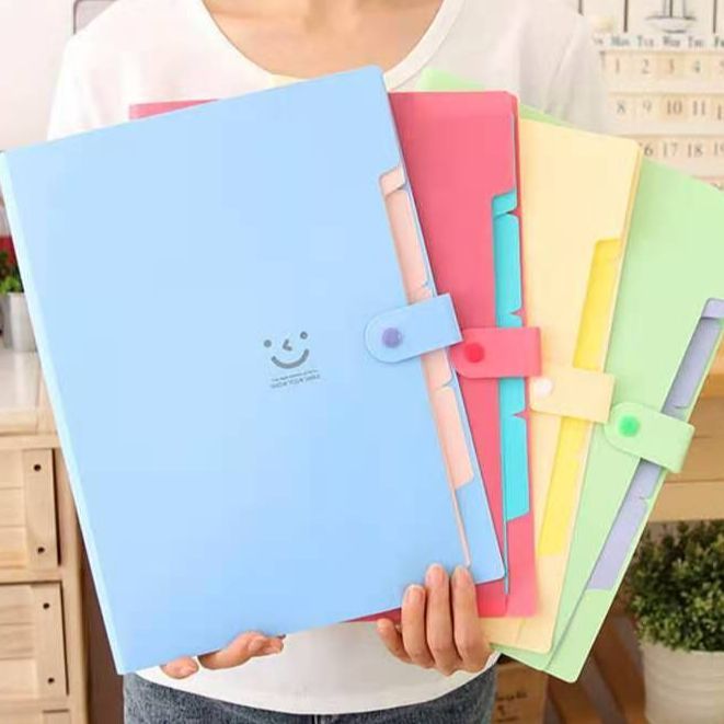 Office & Student Stationary ALA-A4-Paper Big Expanding File Folder 5 ...
