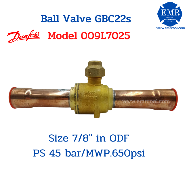 DANFOSS DANFOSS Shust-off Ball Valve GBC 22 S, 7/8 (009L7025) | Lazada ...