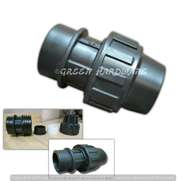 1PCS PE Female Adapter PE Black Connector (1/2, 3/4, 1" INCH) PE Quick ...